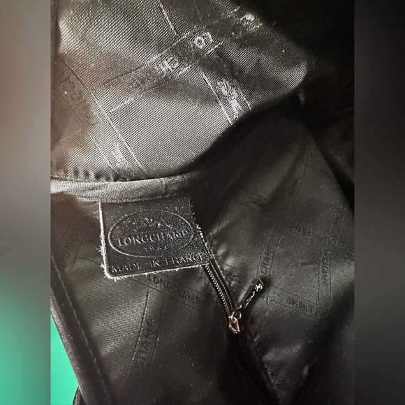 Longchamp | Bags | Longchamp Matte Black Leather Roseau Made In France ...